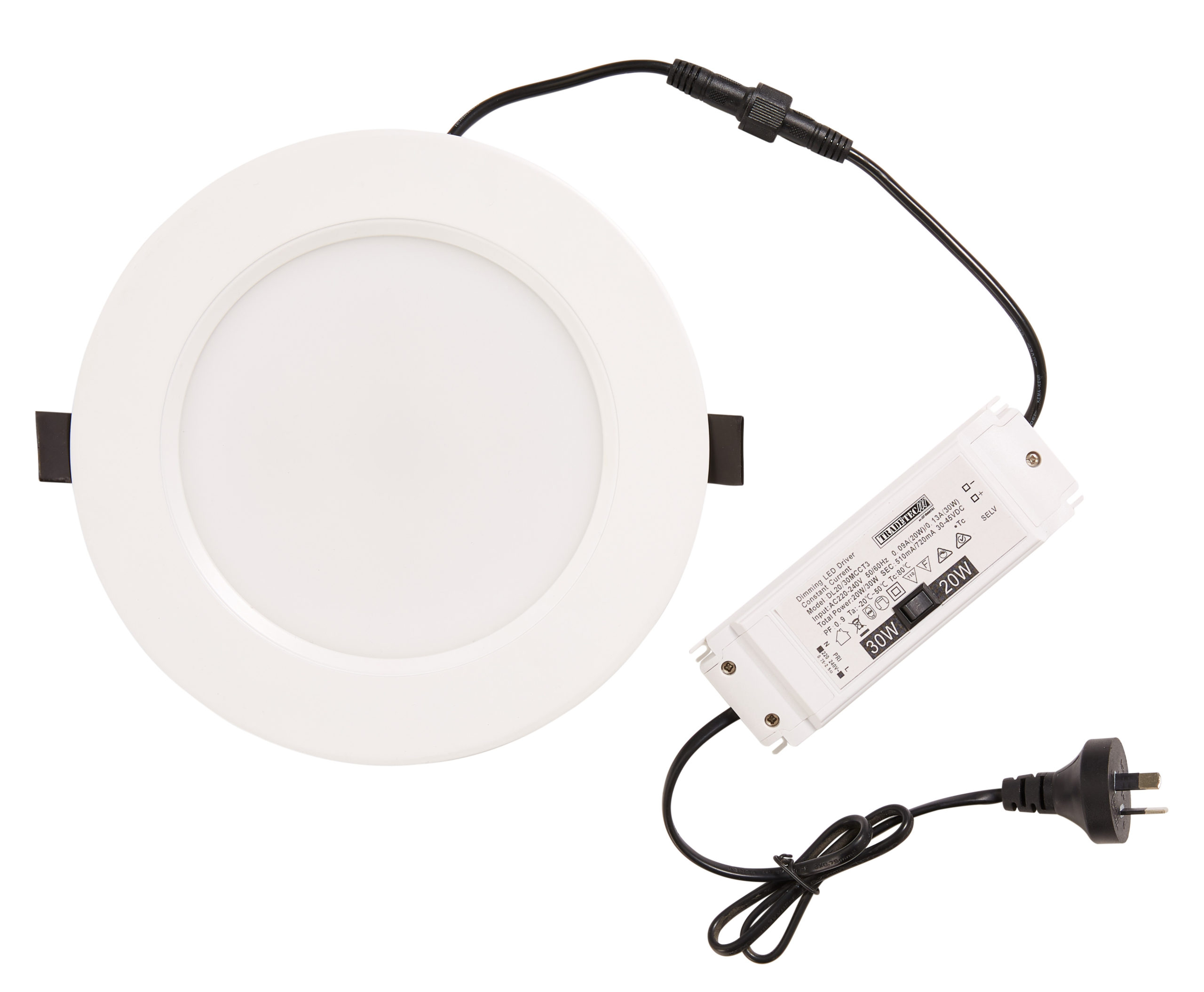 White LED Downlight | Discus 20W/30W Dual Power | Martec
