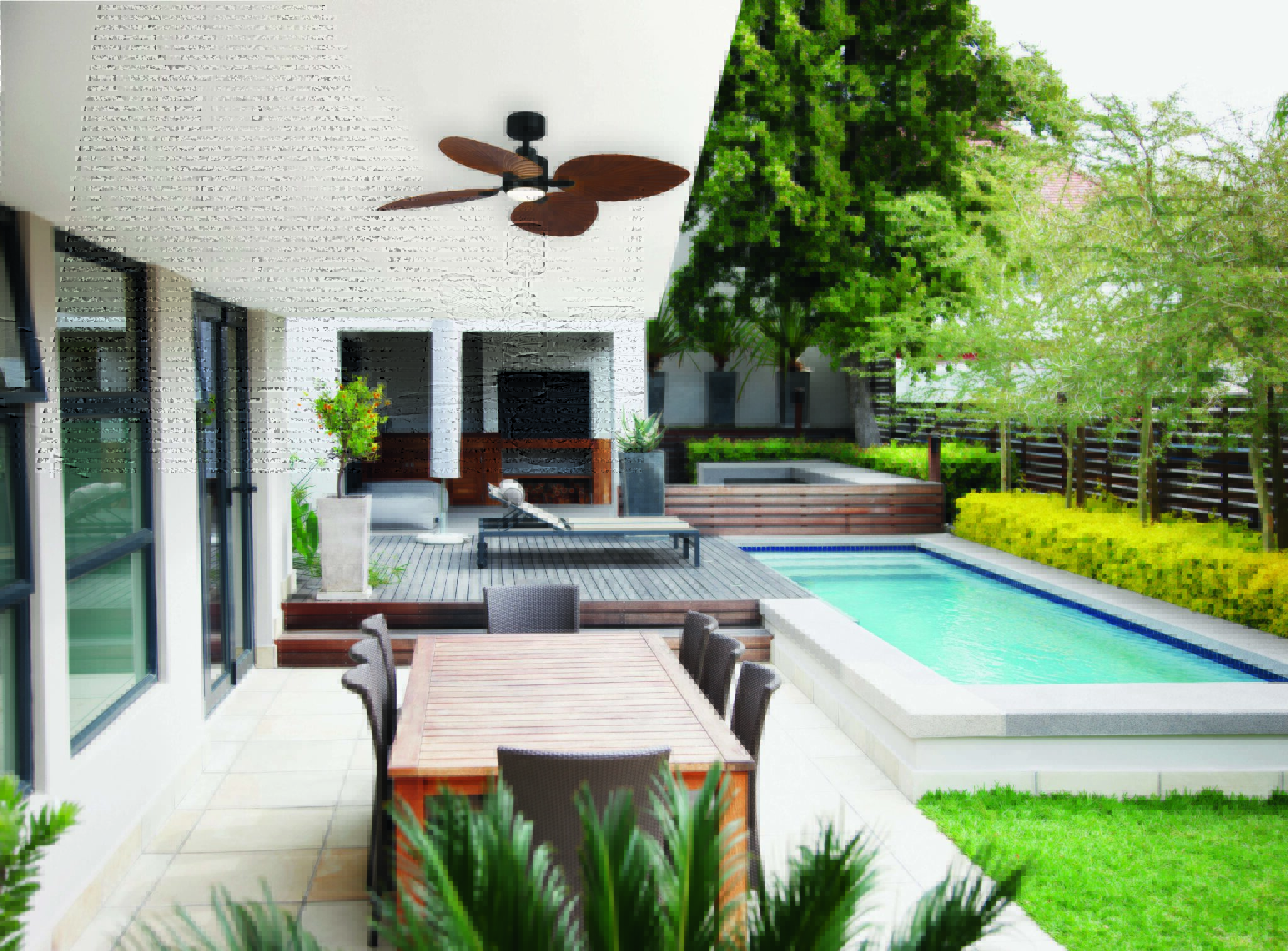 Kingston DC 50″ Smart Ceiling Fan With WIFI Remote Control + LED light ...