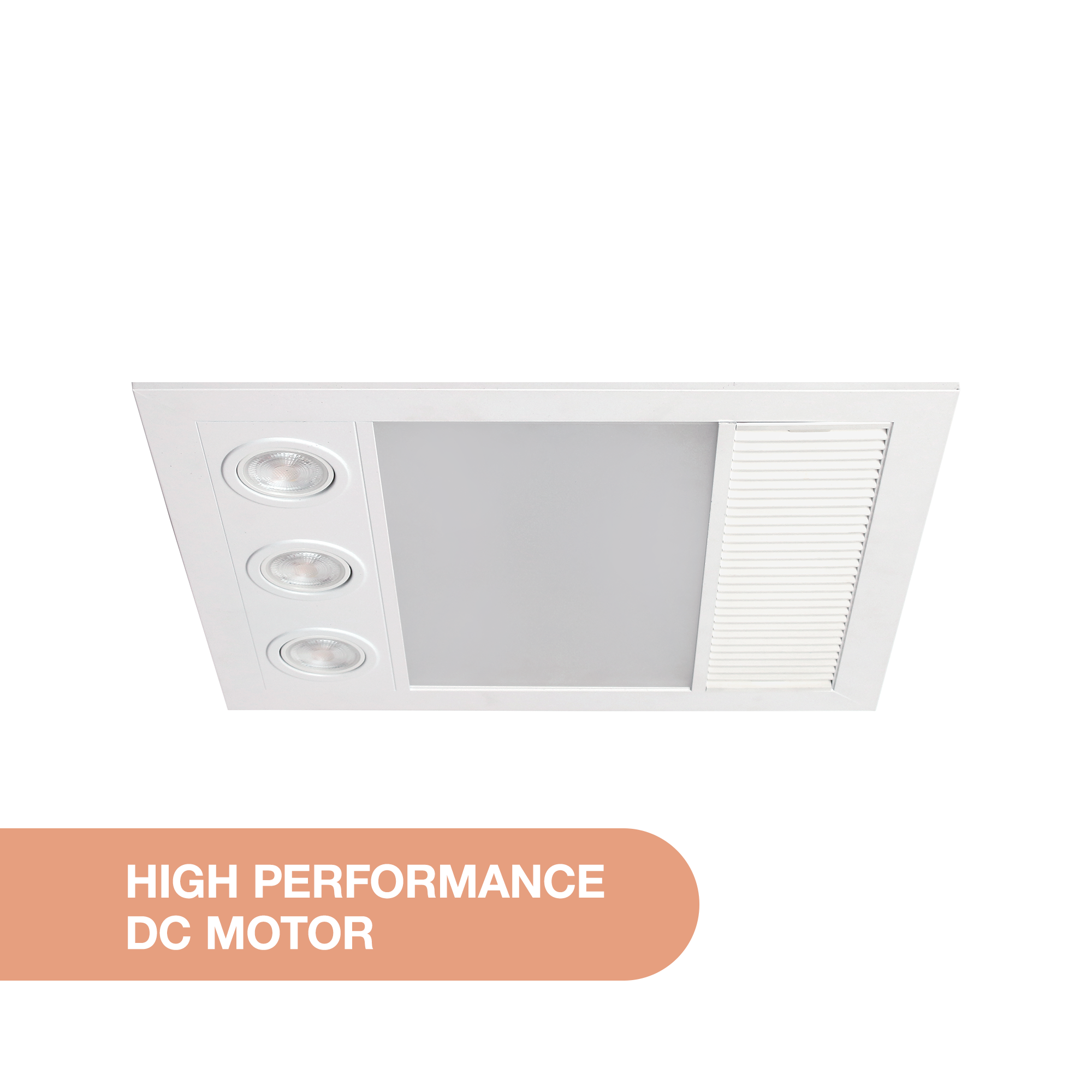 Linux mini - 3 in 1 Bathroom Heater With Tricolour LED Light | Martec